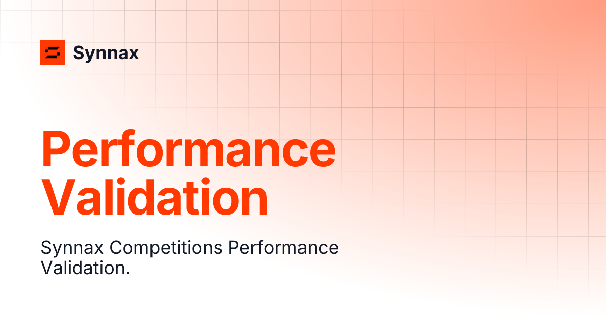 Performance Validation | Synnax