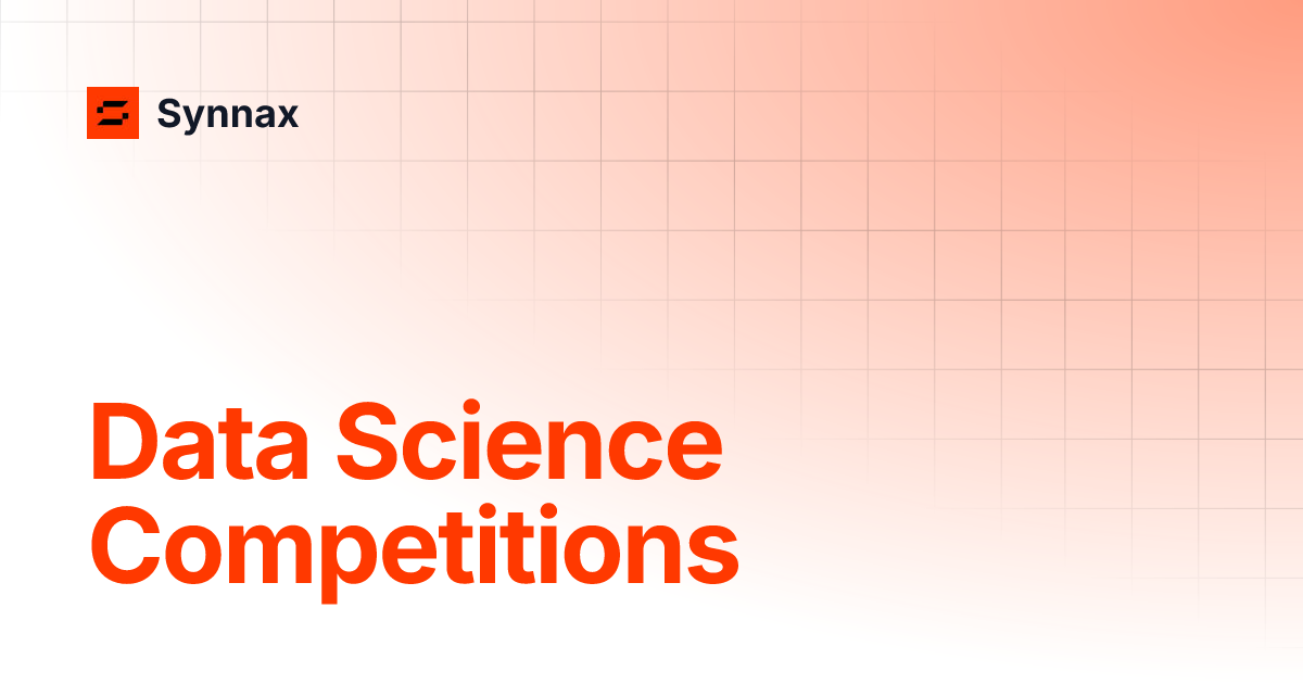 Data Science Competitions | Synnax Data Science Competitions | Synnax