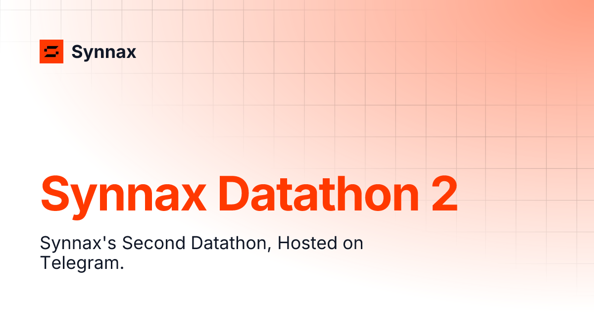 Synnax Datathon 2 | Synnax
